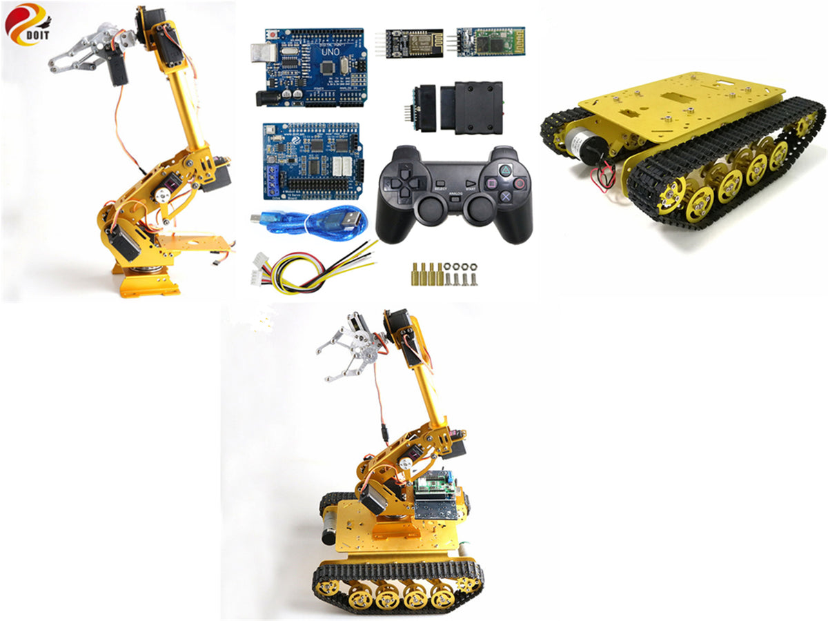 SZDOIT Wifi/Bluetooth/Handle Control 8DOF Vehicle Robot 8-Axis Robot A