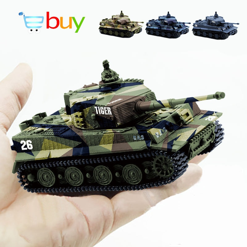 1:72 4 Colors Mini Tiger Battle RC Tank Remote Radio Control Panzer Ar
