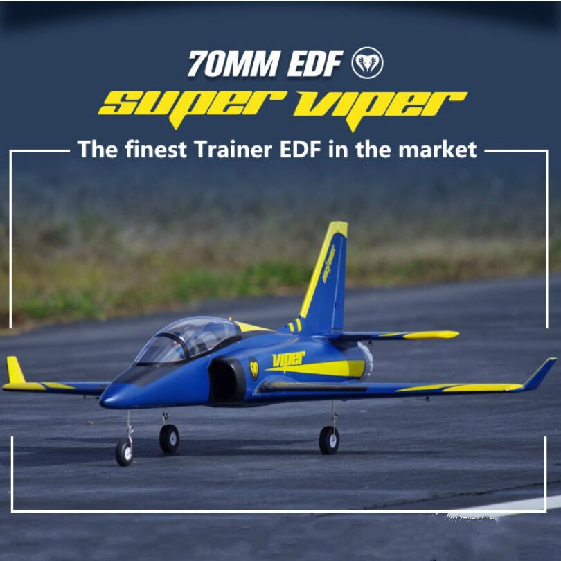 FMS RC Airplane 70mm Super Viper Ducted Fan EDF Jet Trainer 6S 6CH wit