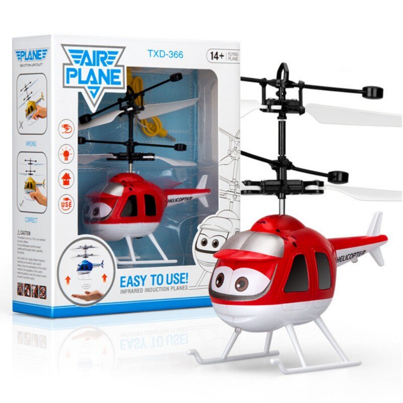 Mini Infrared Sensor Helicopter Aircraft 3D Gyro Helicoptero Electric