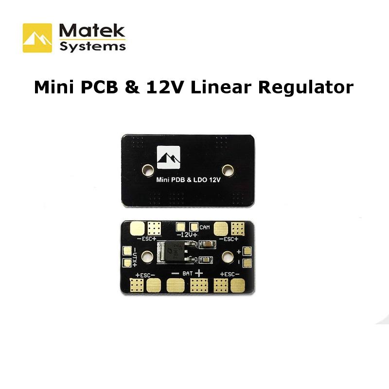 Matek Mini PDB Power Distribution Board With 12V Linear Voltage Regula