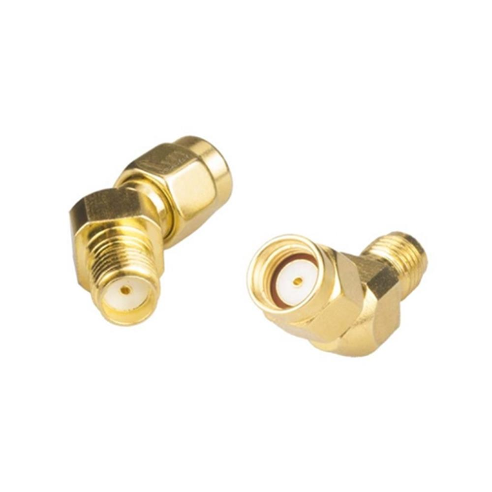 2pcs RJXHOBBY SMA Female to RP-SMA Male 45 Degree Antenna Adapter Conn